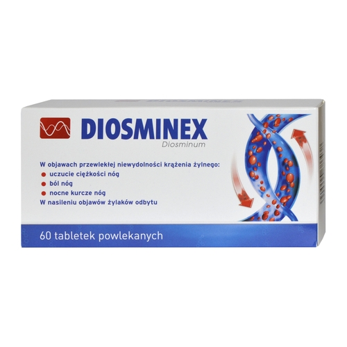 Diosminex Max UK 1000mg, 60 tabletek - żylaki, ból nóg – Apteka Farmacja