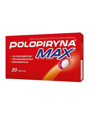 Polopiryna Max 500 mg - 20 tabletek – Apteka Farmacja