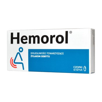 Hemorol czopki - 12 czopków przeciw hemoroidom – Apteka Farmacja