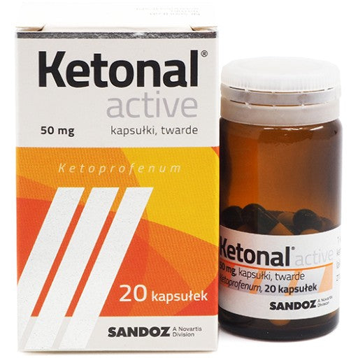 KETONAL ACTIVE, 20 tabletek, 50mg – Apteka Farmacja