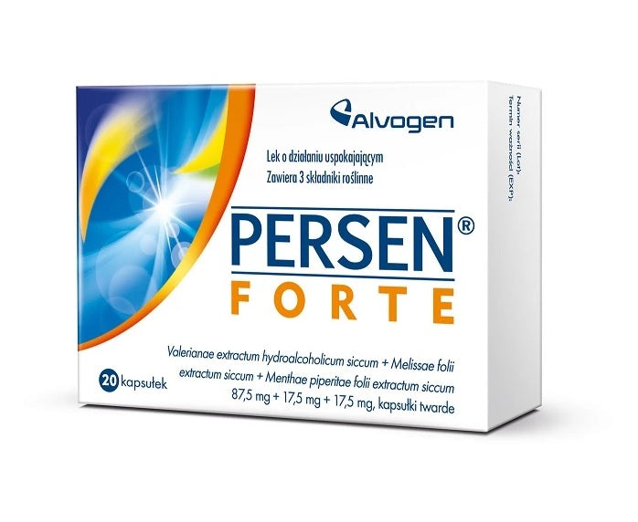 Persen Forte 20 -Tabletki uspokajające, wyciszające, na lepszy sen ...